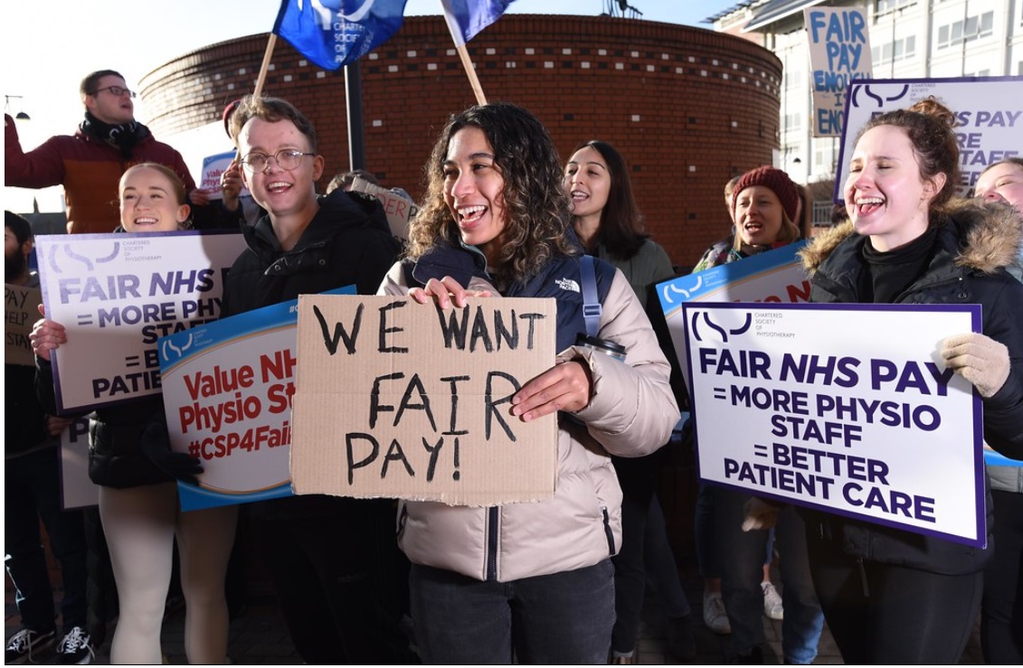 Bath Voice News: NHS physio staff strike with fewer ambulances on ...