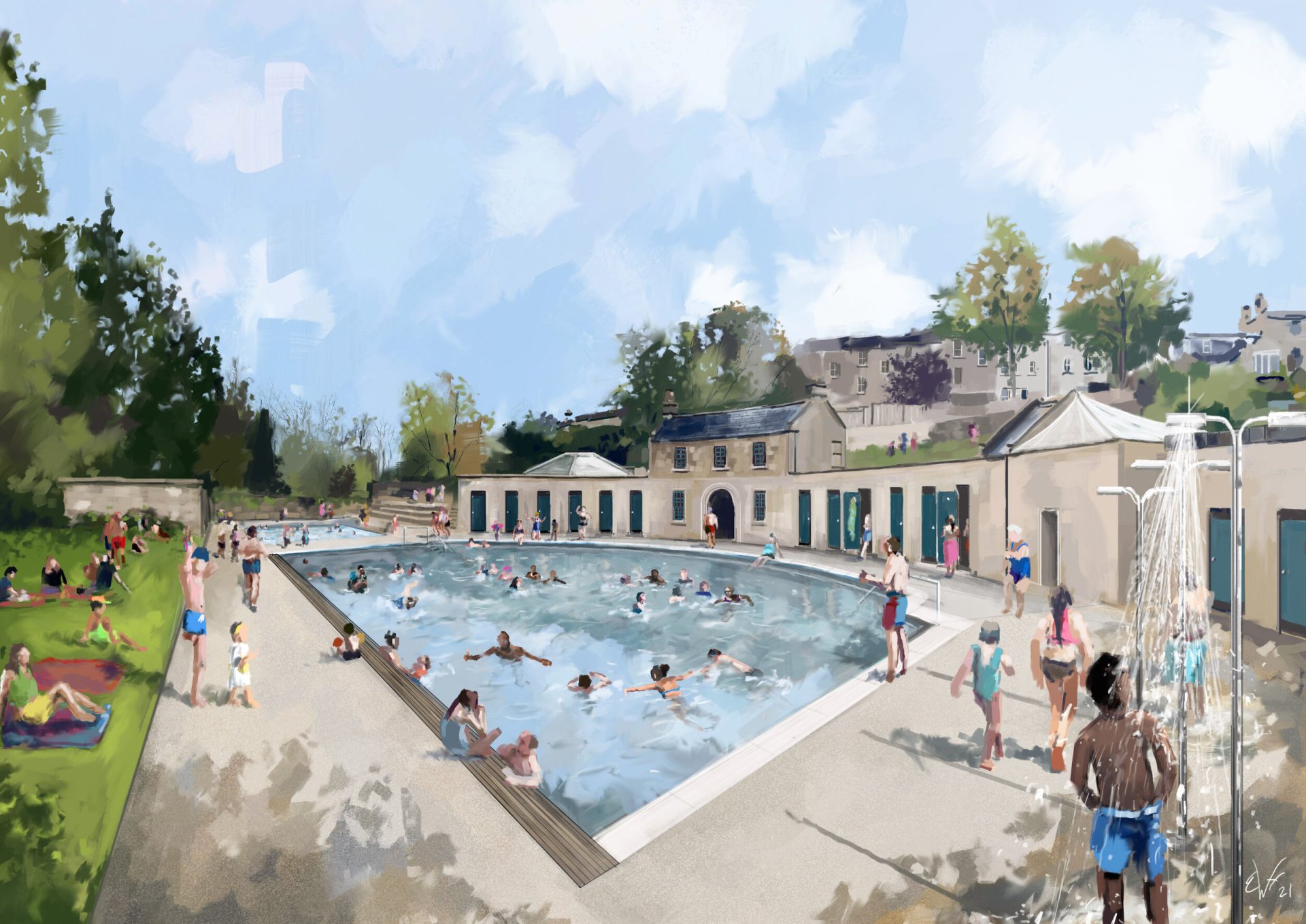 Bath Voice News: countdown to the bigger splash as Cleveland Pools gets ...