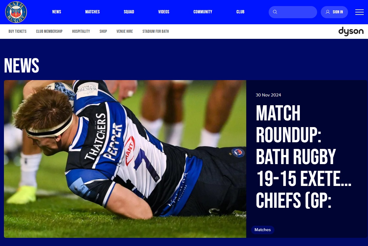 Bath Voice Sports News: the Romans continue to struggle for results ...