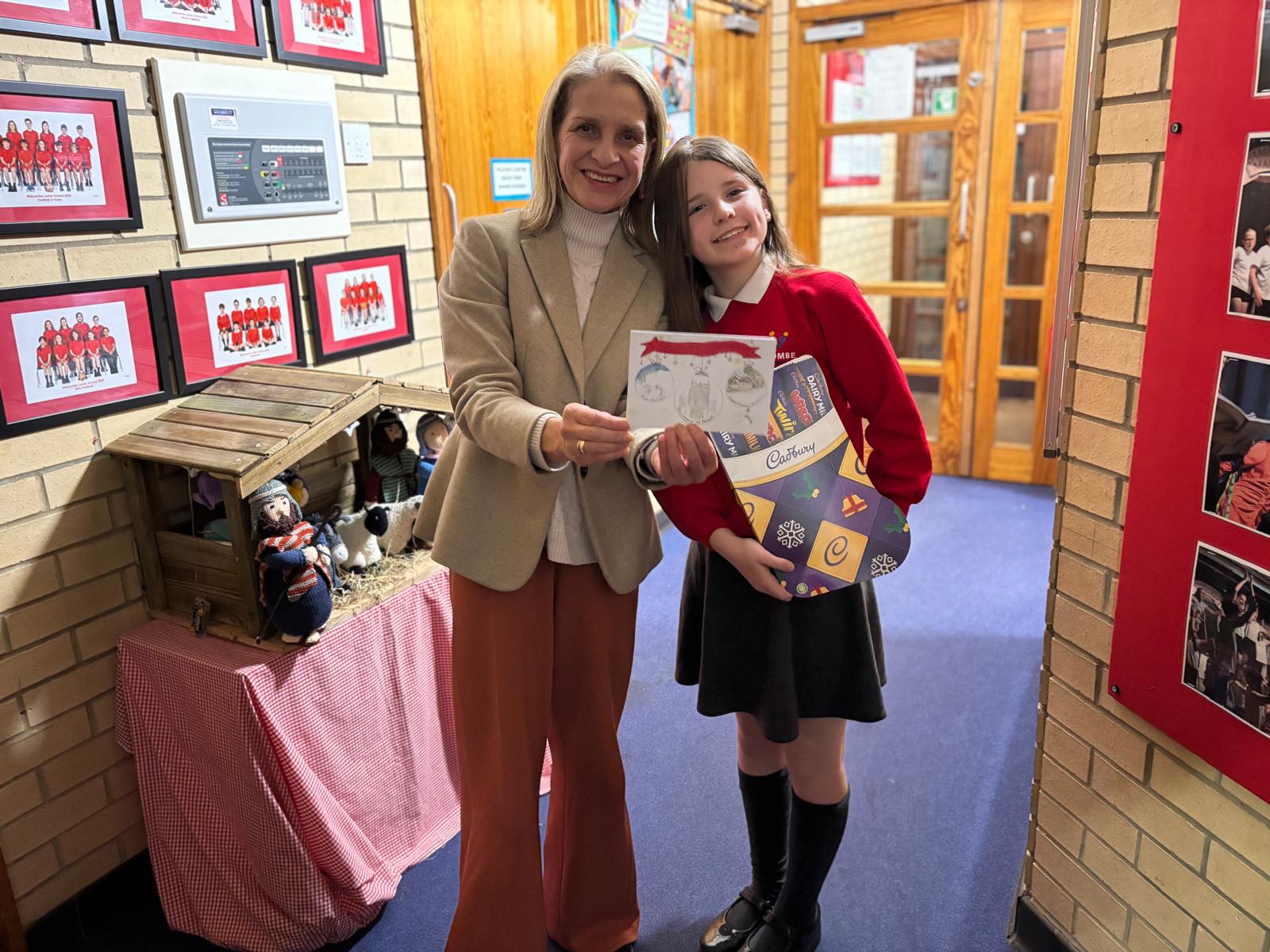Bath Voice News: Tilly is tops! Widcombe schoolgirl wins Christmas Card ...